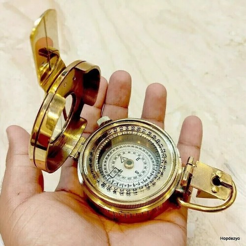 Military Nautical Compass Brass Kelvin & Hughes Working Handmade ...