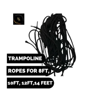 Trampoline String White 8ft Trampoline Net Replacement With 6 Plastic
