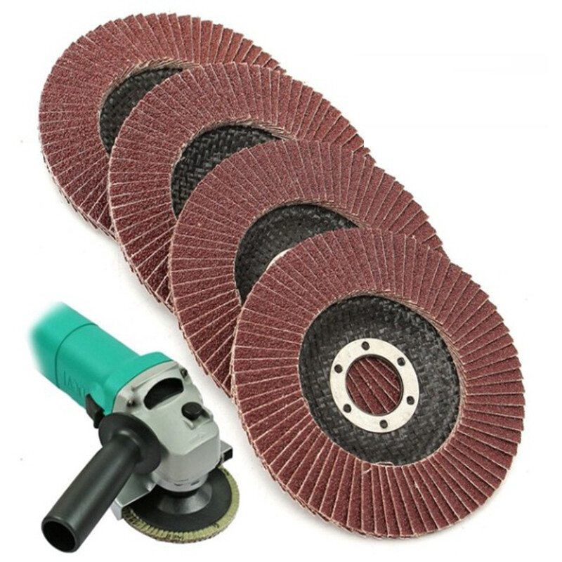 4inch 100 x 16mm Flap Grinding Sanding Disc Angle Wheel Grinder 60/80 ...