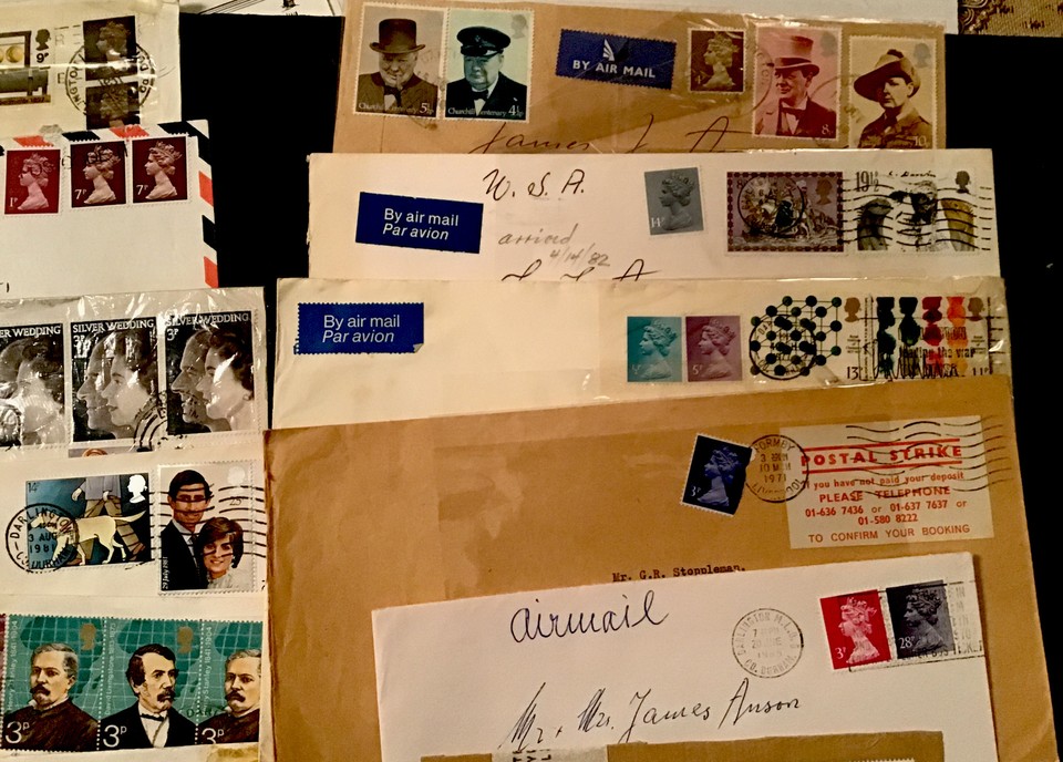 AIR-MAIL~ COMMEMORATIVE COVER STAMPS ON ENVELOPES-ENGLAND | eBay