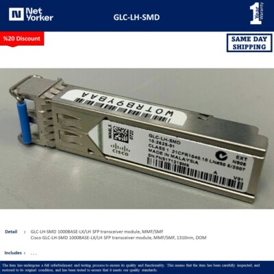 Cisco Genuine GLC-LH-SMD - Transceiver Module LX/LH SFP - Same Day ...