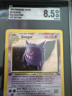 Pokémon TCG Gengar Fossil 5/62 Holo 1st Edition Holo Rare | eBay