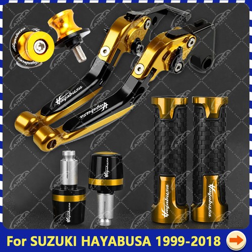 4PCS Brake Accessories Clutch Levers Handlebar Grips Slider For SUZUKI ...