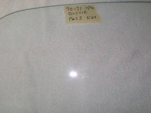 1970-72 PLYMOUTH DUSTER (rear) PASSENGER QUARTER WINDOW FREE SHIPPING ...