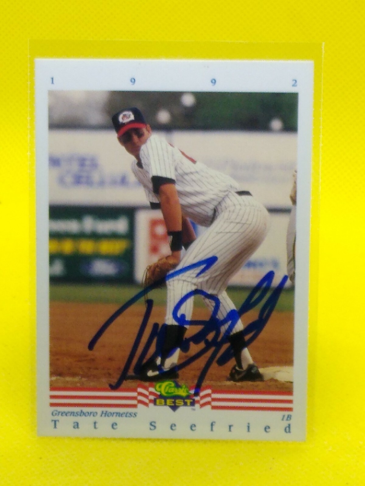 PERSONAL AUTOGRAPH Tate Seefried 1992 Classic Best #307 | eBay
