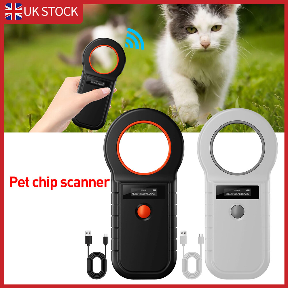 ID Tag Reader Animal EMID ISO Pet Chip Scanner Microchip Identification ...