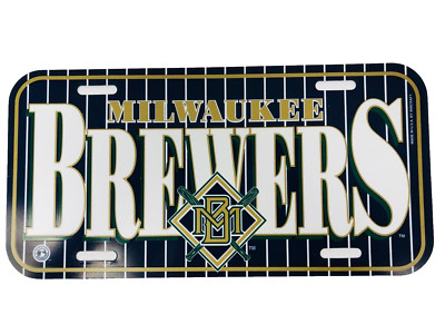 MILWAUKEE BREWERS VINTAGE 1990'S WINCRAFT PLASTIC LICENSE PLATE | eBay