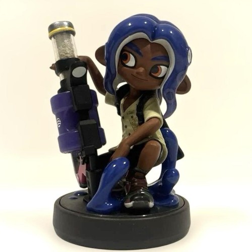 Amibo Splatoon 3 Octring Blue Octopus Boy Figure | eBay