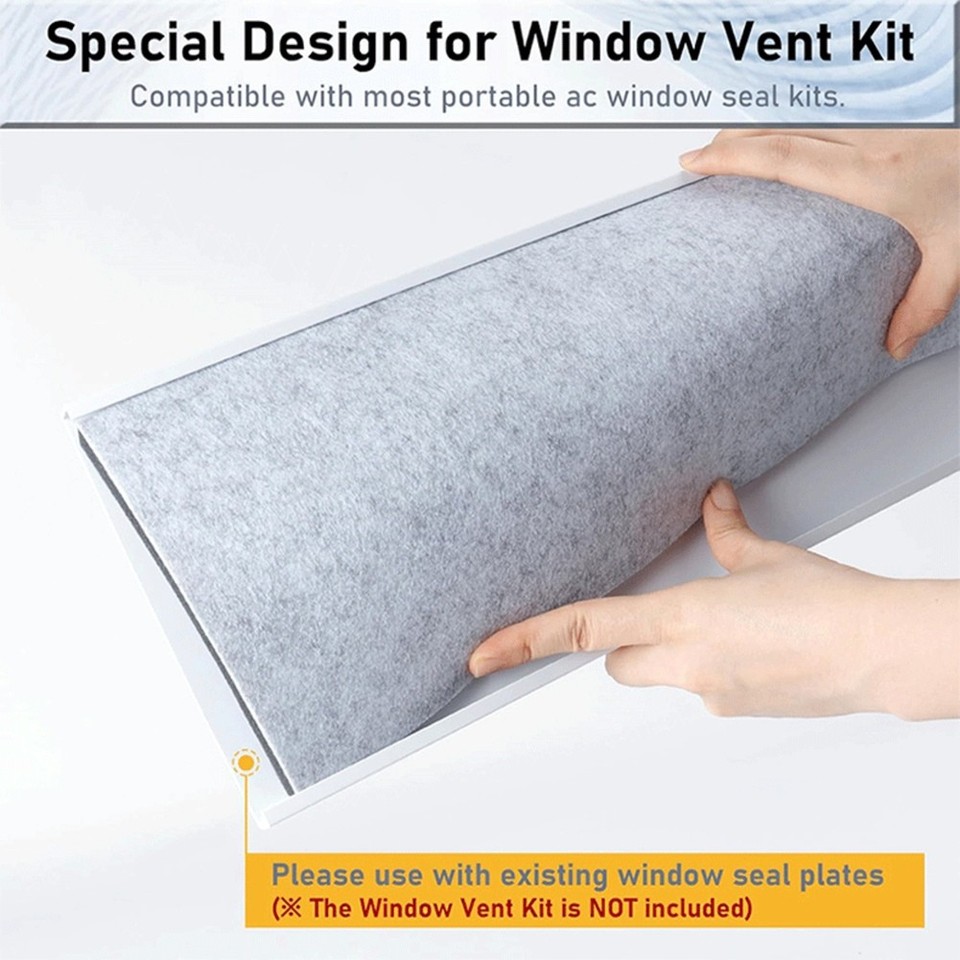 Insulated Foam Panels for Portable AC Window Seal Kit, Sturdy & Thick ...