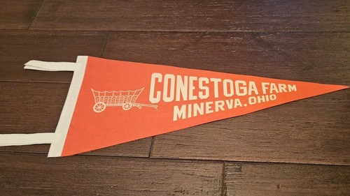 Conestoga Farm Minerva Ohio Vintage Pennant Souvenir Felt Flag Banner ...