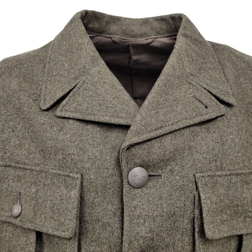 Genuine Army Surplus Original Swedish Military Wool Jacket Vintage ...