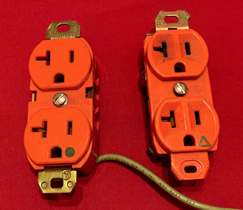 IG20CR 20A 125V ISOLATED GROUND DUPLEX RECEPTACLE IG20 NEMA 5-20R Used ...