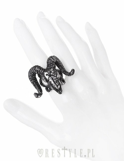 Restyle Ram Skull Silver Emo Goth Punk Occult Satanic Witch Horror ...