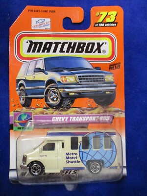 Matchbox Mattel Wheels Chevy Transport Bus On Tour #73/100 Metro Motel ...