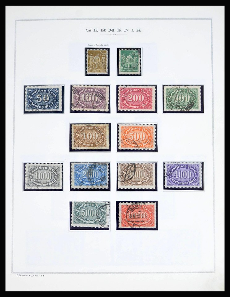 Lot 40125 Complete stamp collection German Reich complete 1872-1945 in ...