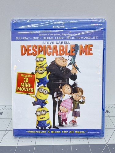 Despicable Me (Blu-ray + DVD , 2010) w/3 Mini Movies - New/Sealed | eBay