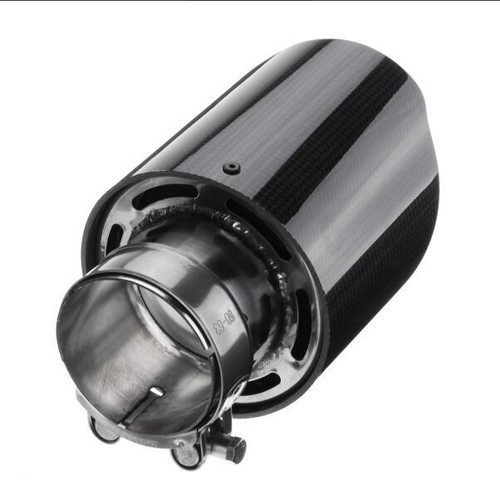 Carbon Fiber 2.5'' 63mm-101mm Universal Car Exhaust Muffler End Tip ...