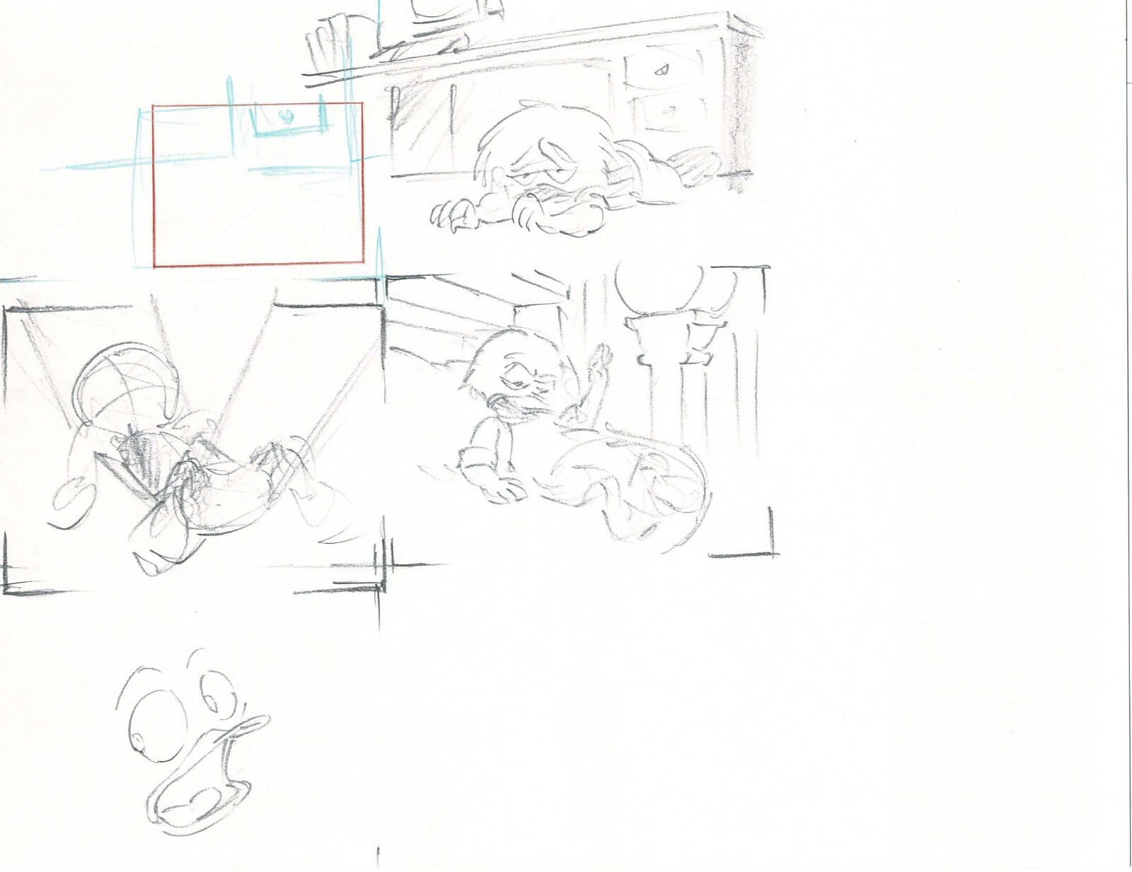 Quack Pack Disney Production Animation Drawing fr0m Animators Estate ...