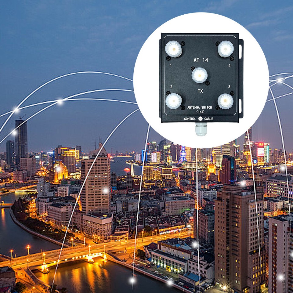 4-Way Coax Remote Antenna Switch Antenna Switch 500W PEP for Radio ...