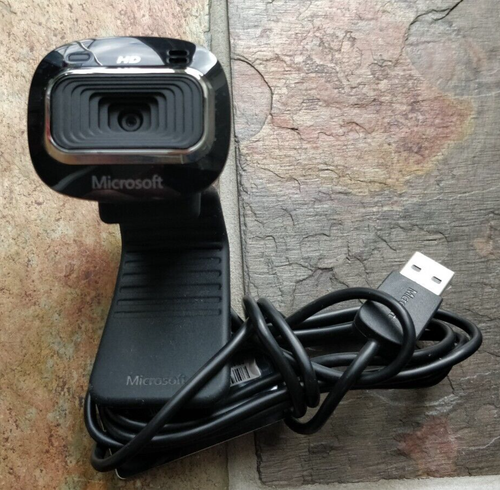 Microsoft LifeCam HD-3000 Webcam USB A Black Adjustable 720p Camera | eBay