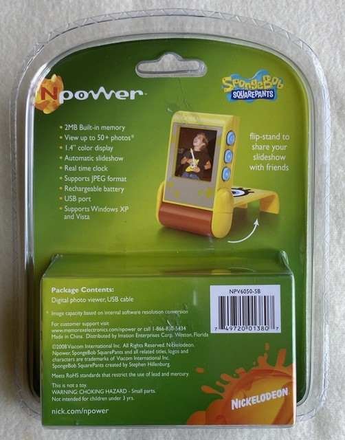 Spongebob Squarepants Digital Photo Viewer 50 Photos NPower Nickelodeon ...
