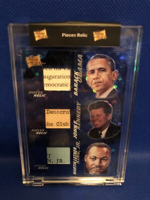 2021 Super Pieces of the Past TRIPLE Obama - Kennedy - King Jr. #1/1 SP ...