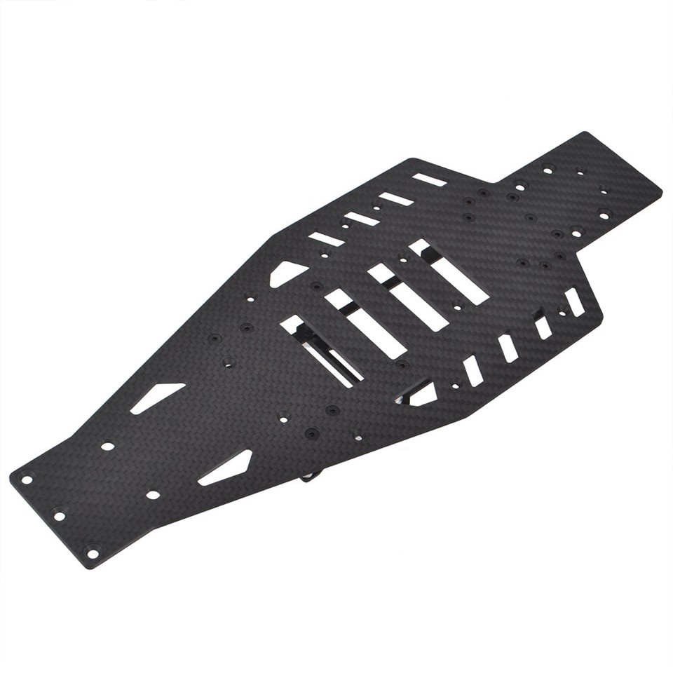 Carbon Fiber Lower Chassis for Traxxas 1/10 Rustler 2WD Rustler VXL ...