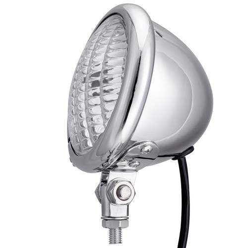 Chrome Bucket Headlight Assembly For Harley Sportster XL Softail Bobber ...