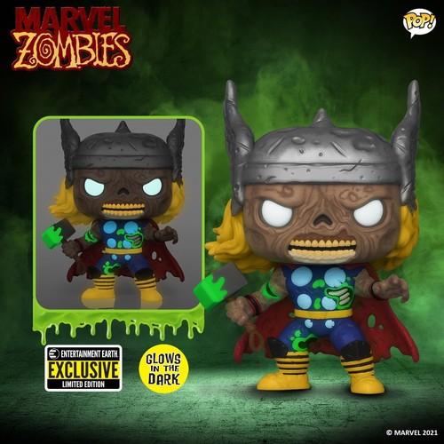 Funko Pop! Marvel Zombies Zombie Thor Phosphorescent 3.75 " Figurine ...