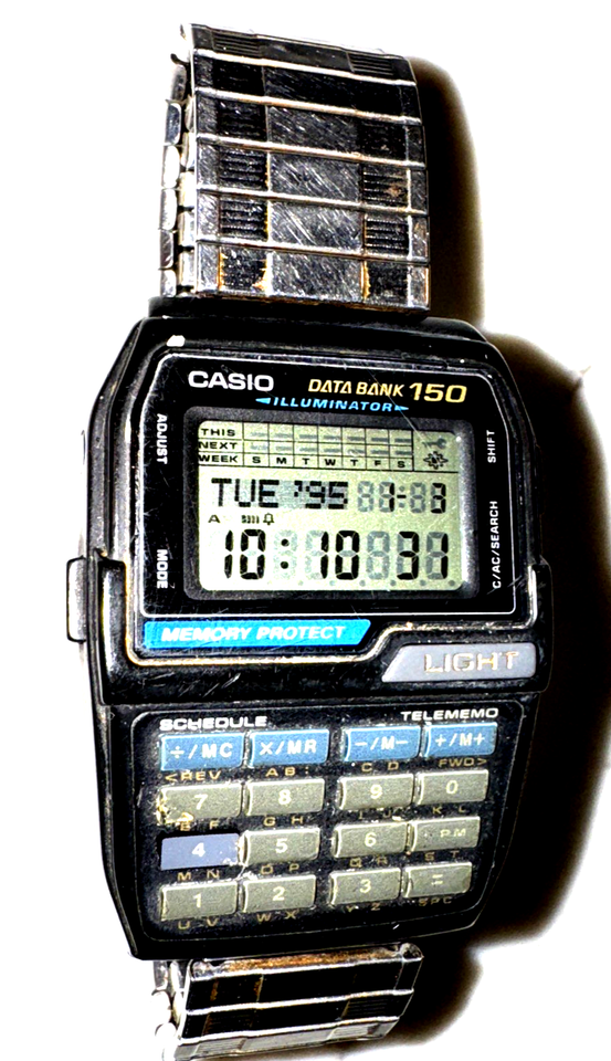 CASIO DBC-150 DATA BANK 150 CALCULATOR Model 1477 WATCH | eBay