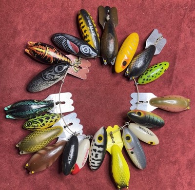 Vintage Arbogast Salesman Sample Ring Of Fishing Lures | eBay