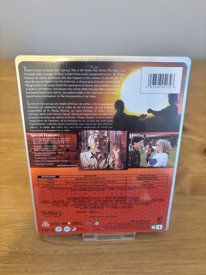 THE KARATE KID (1984) BLU-RAY STEELBOOK. FUTURE SHOP POP ART, CANADA ...