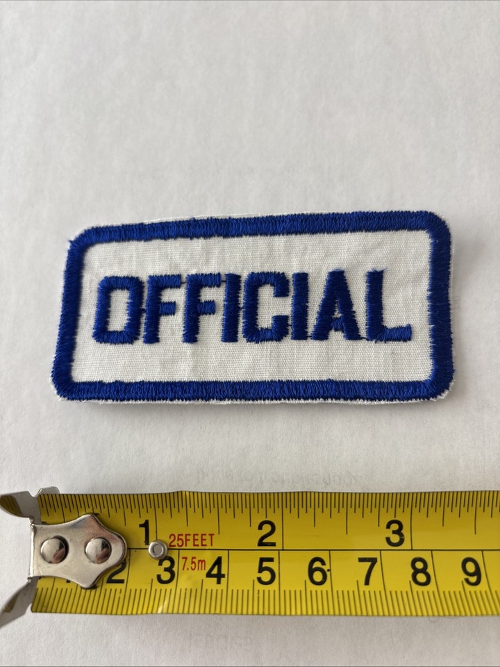 Vintage Blue On White OFFICIAL Patch (Referee, Umpire, Etc.) 07AD | eBay