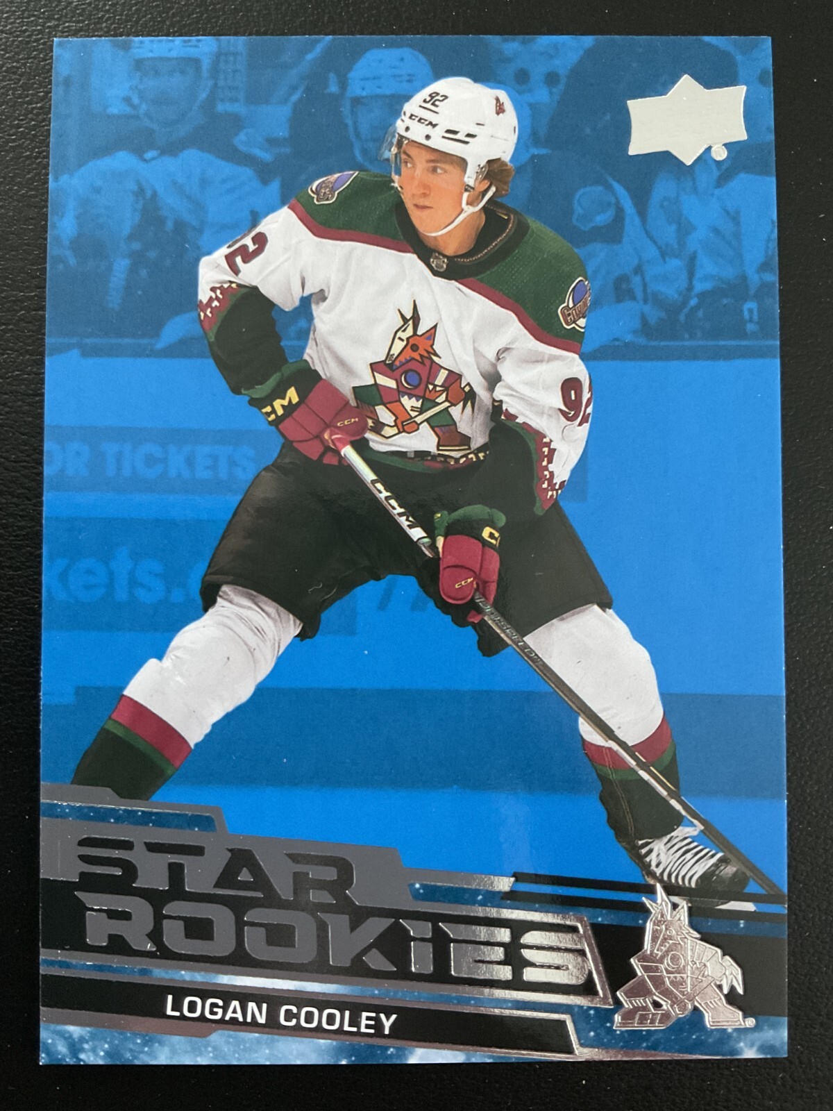 Logan Cooley 2023-24 Upper Deck Star Rookies Blue Parallel RC Card #3 | eBay
