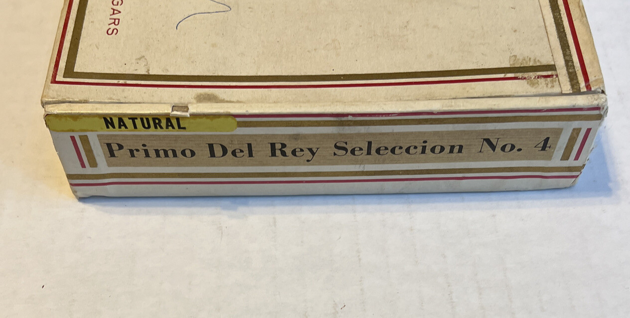 Primo Del Rey Cigar Box Vintage Seleccion No. 4 Moro Cigar Company | eBay