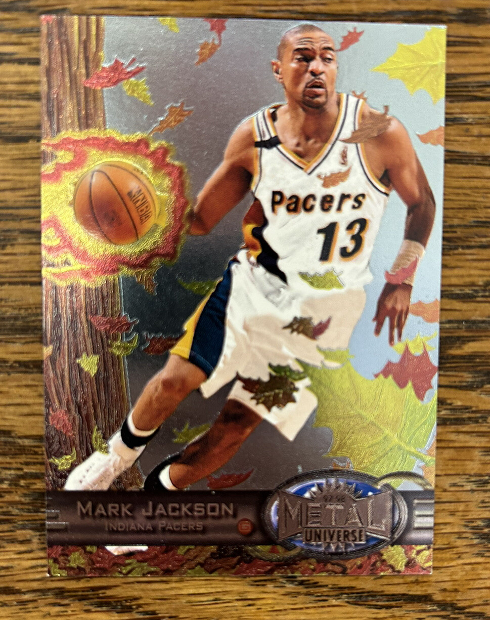 Mark Jackson 1997-98 Fleer Skybox Metal Universe "Reebok Silver ...