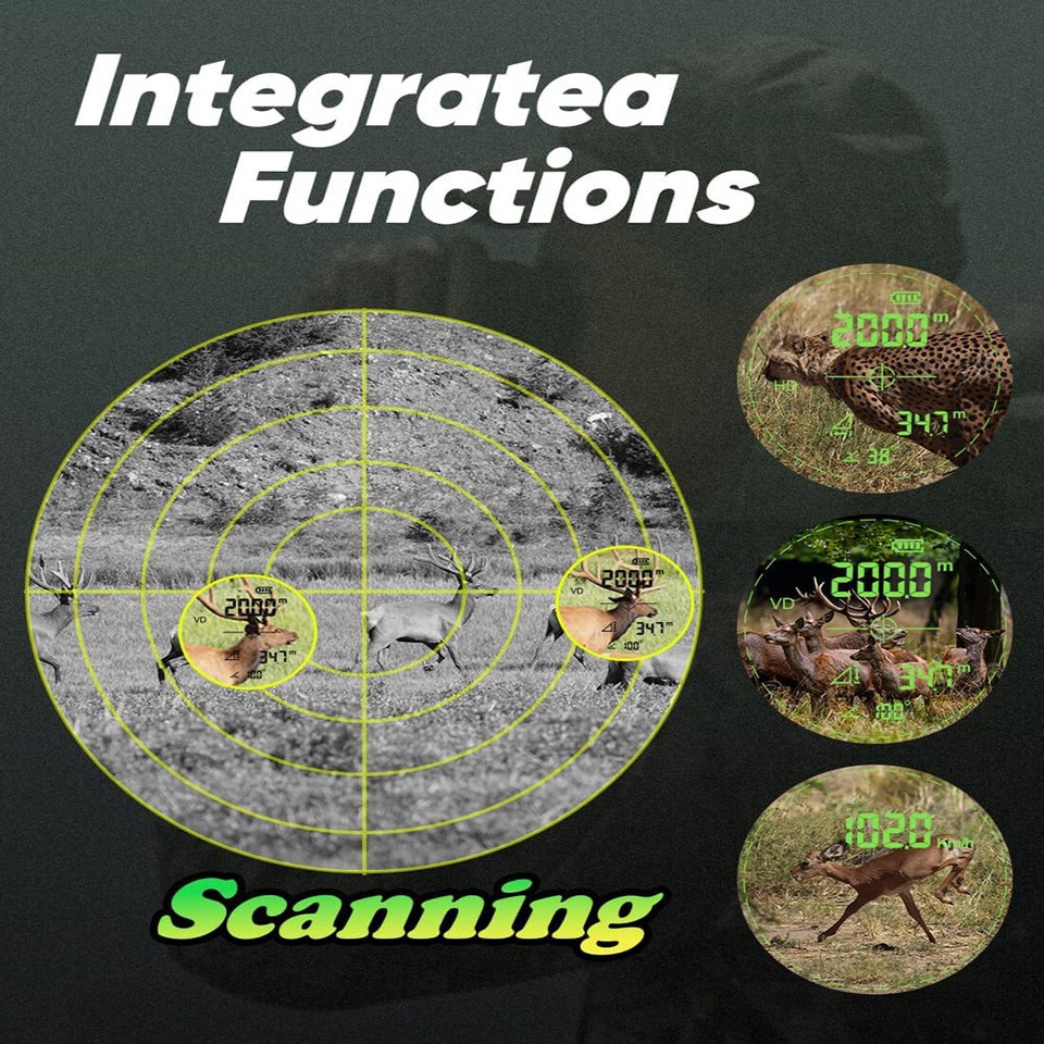 1200 Yds Hunting Laser Range finder Target Acquisition Technology 6x magnificati | eBay