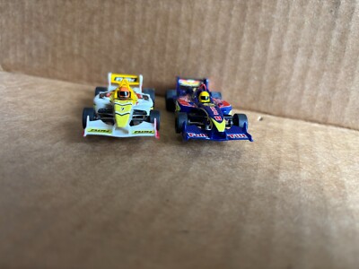 AFX Tomy Mega G+ MG+ Formula 1 Indy Slotcars (2) Flow #7 & Full Tilt ...