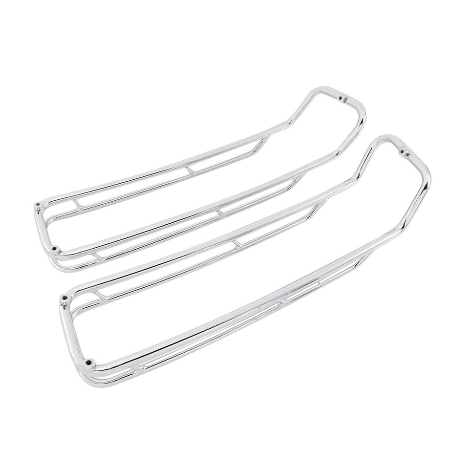 Hard Saddlebag Lid Trim Top Rails Rack Fit For Harley Touring Road King ...