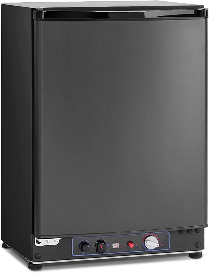 Mini Gas Fridge Small Propane Refrigerator Compact Freestanding AC/DC 1 ...