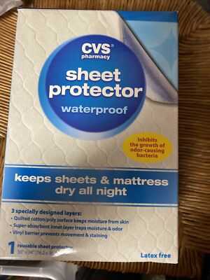 CVS Health Waterproof Sheet Protector REUSEABLE | eBay