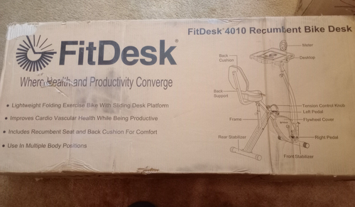 Fit Desk 4010 Recumbent Bike Desk | eBay