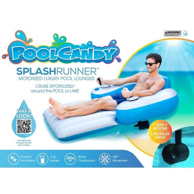 Splash Runner Motorized Lounger Pool Candy (PC4025SR) 810048541027| eBay