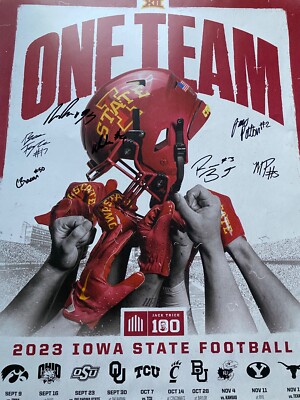 iowa state cyclones 2024 signed poster historic | eBay