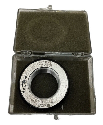 JOHNSON GAGE .1125-16 UN 1.0844 SET RING | eBay