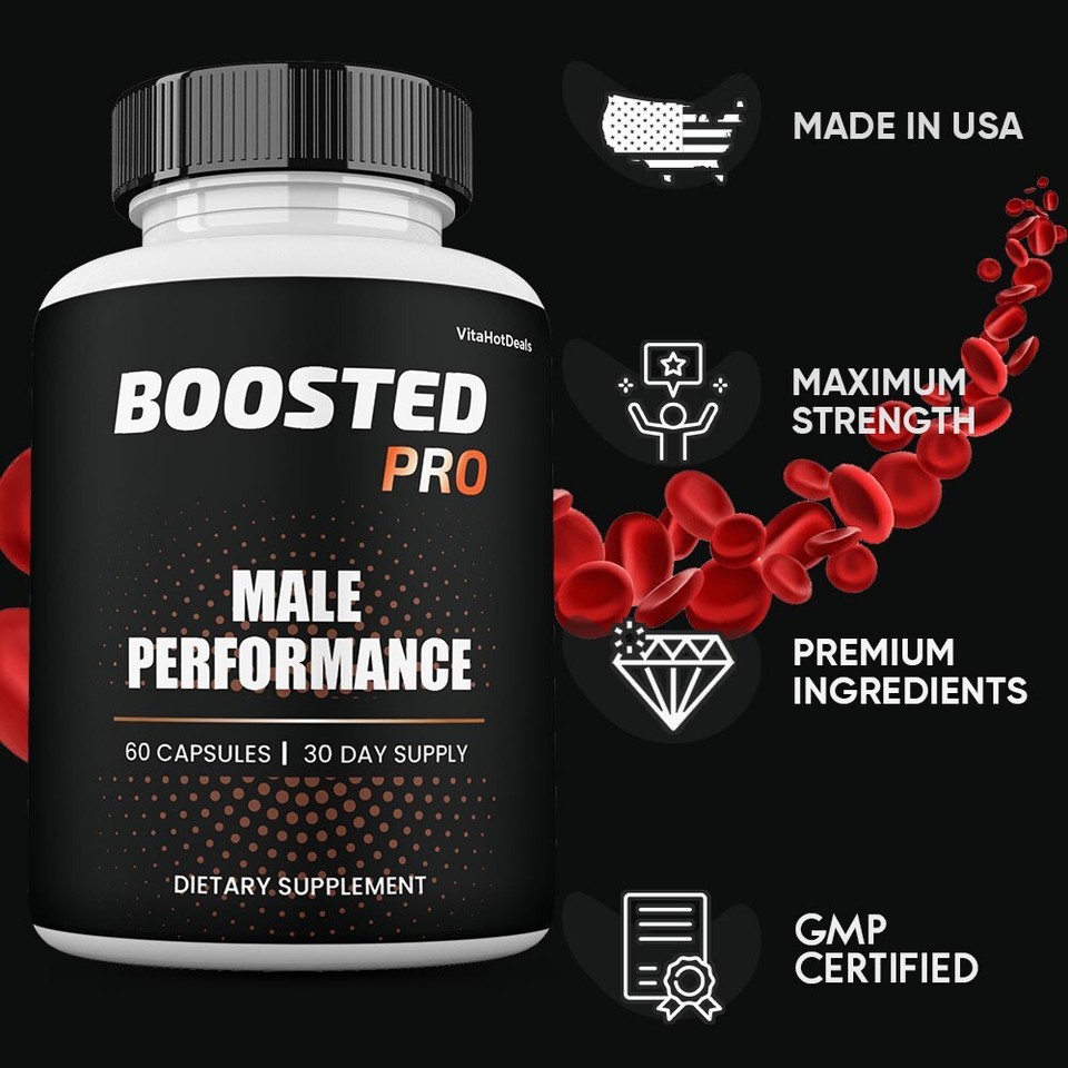 Boosted PRO Blood Flow Capsules, Max Strength, Boosted PRO Supplement ...