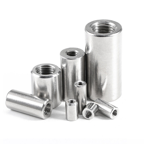 M2- M5 304 Stainless Steel Round Coupling Connector Nuts Threaded ...