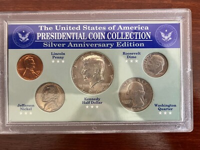 Presidential Coin Collection Silver Anniv- Includes Felix Schlag 1968 D ...
