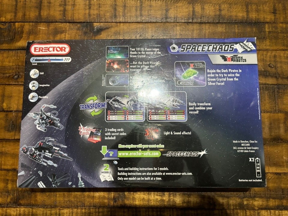 Erector Set Space Chaos Dark Pirates Set #806102E NEW MIB Sealed | eBay