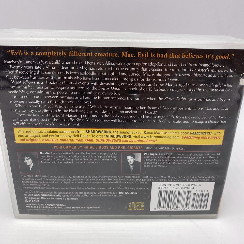 Fever: Shadowfever 5 by Karen Marie Moning (2011, CD, Unabridged ...